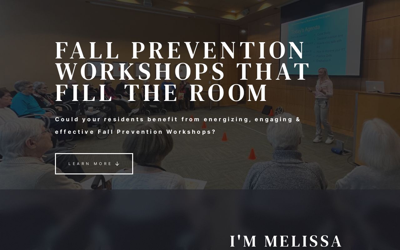Fall Prevention Workshops By Melissa The Fall Prevention Coach